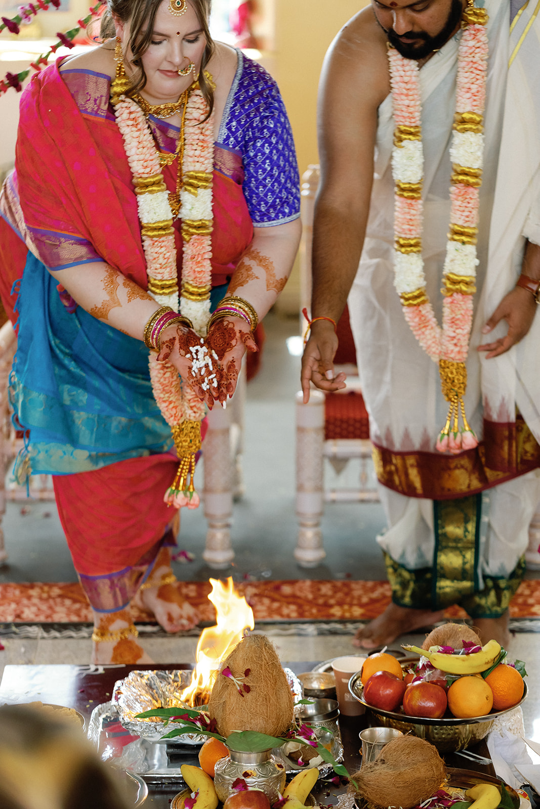 An Indian Wedding at the Hindu Temple - Jess René